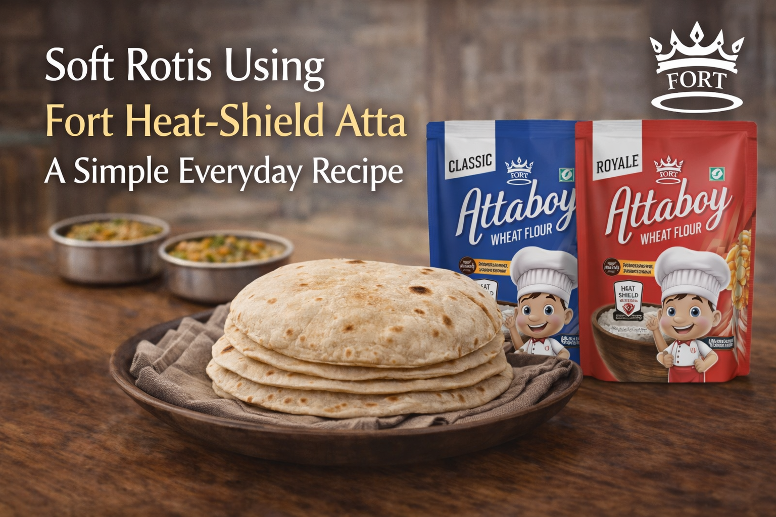 Soft Rotis Using Fort Heat-Shield Atta: A Simple Everyday Recipe – Fort ...